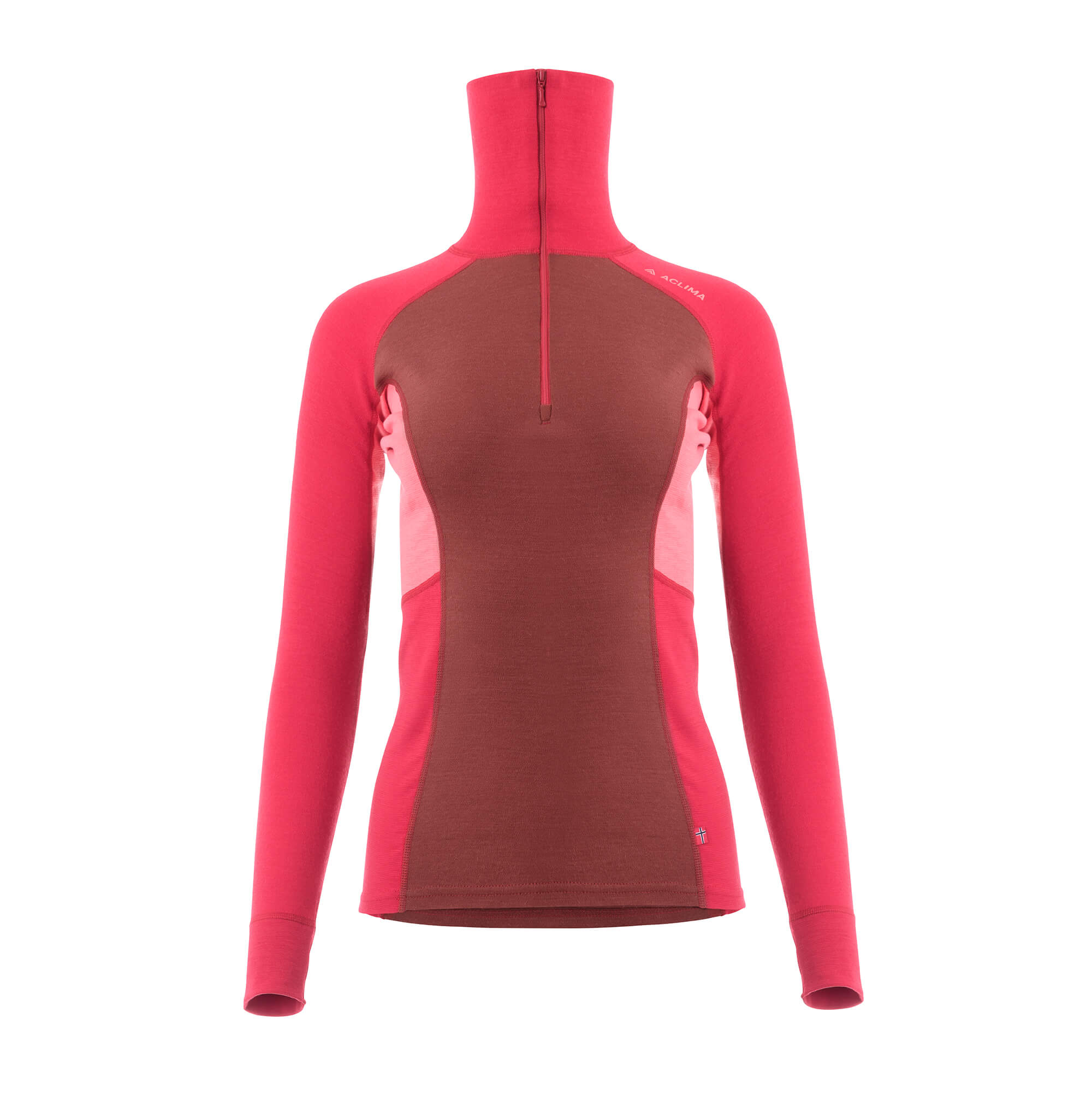 Aclima WarmWool Polo w/zip W's (Dam) - underställströja i merinoull ...