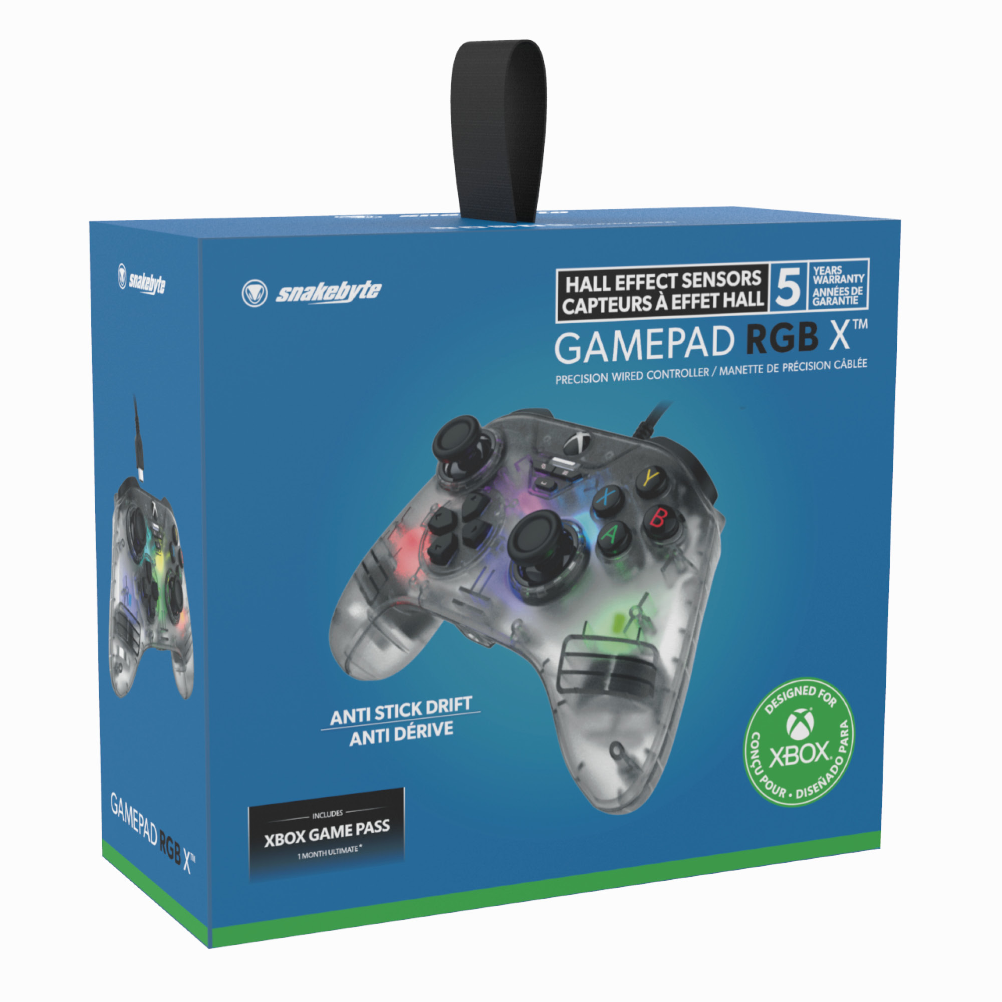 Snakebyte GamePad RGB X Transparent XB/PC - Wendros AB