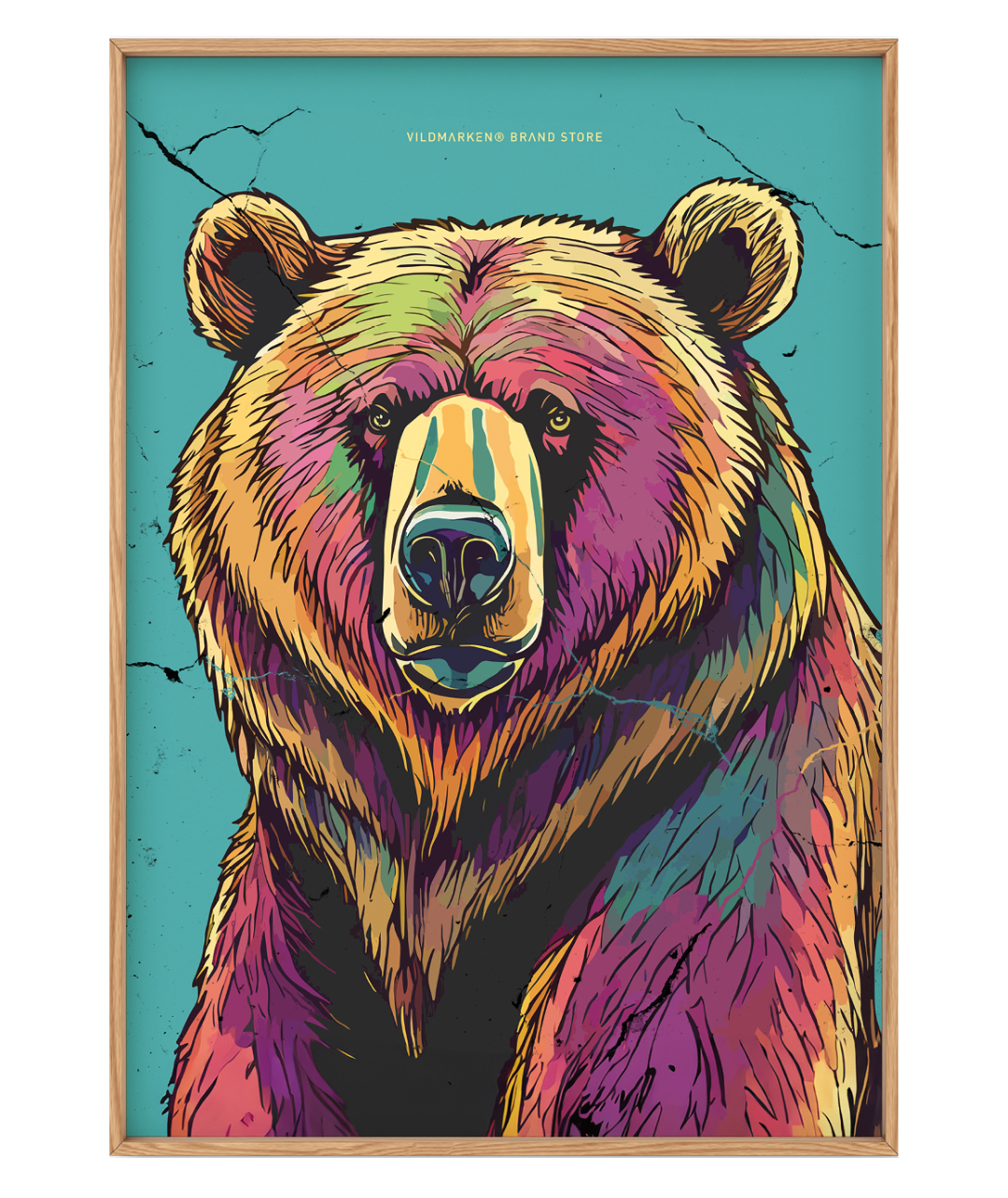 Popart Brown Bear poster - VILDMARKEN® Brand Store