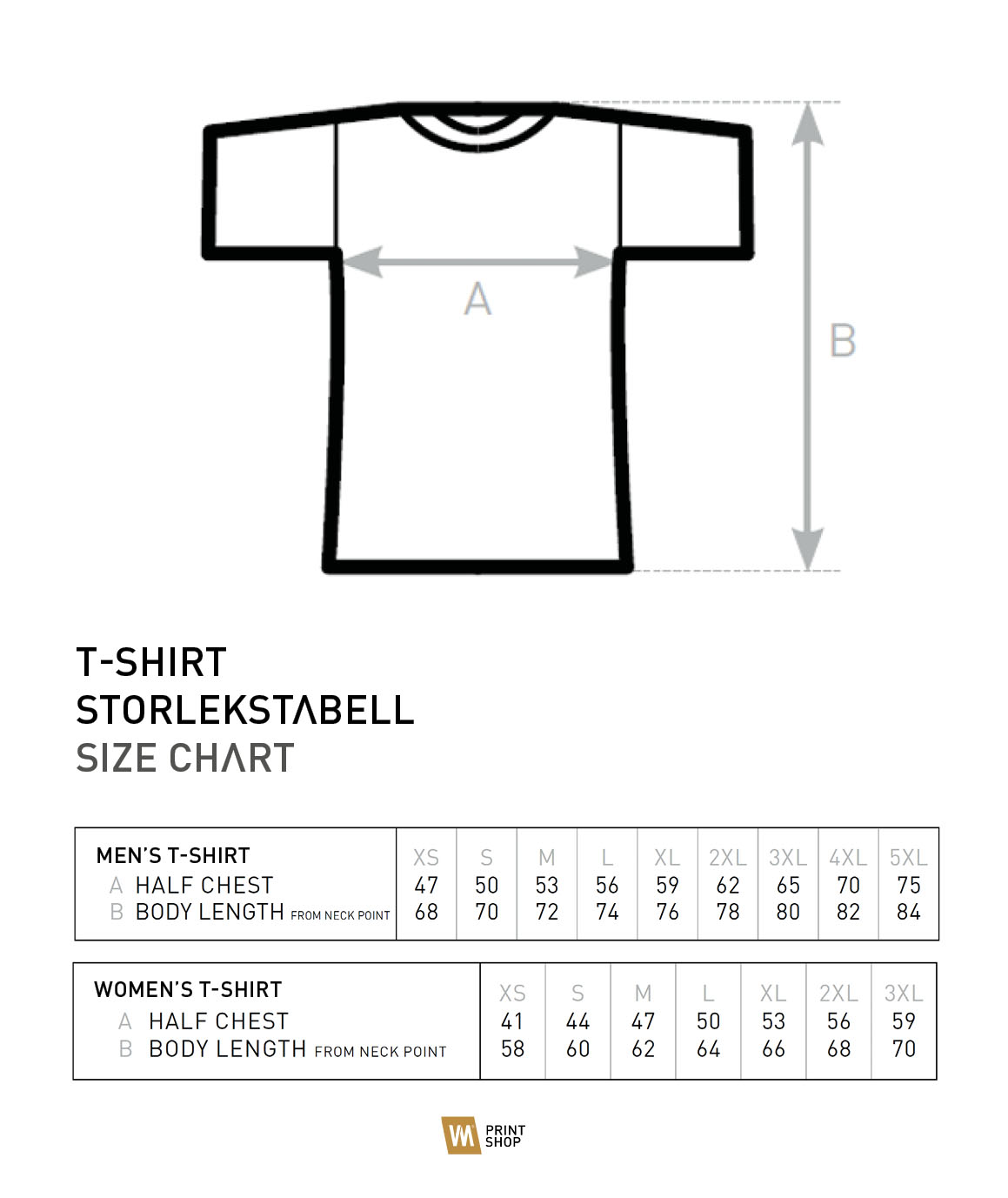 NORMA® Brand Shop - Size chart
