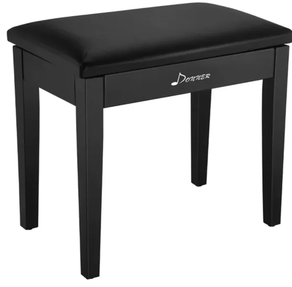 Donner Bench pianobänk black - JAM