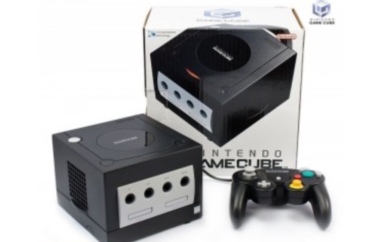 Gamecube konsol svart inkl en originalkontroll i Kartong - gameretro.se