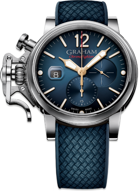 Graham 1695 Chronofighter Grand Vintage 47 mm Blå - Erikson Urhandel