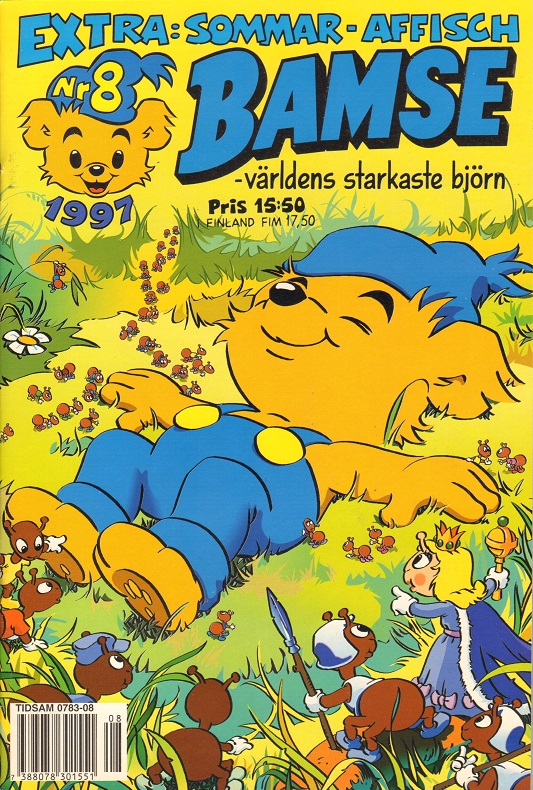 Bamse nr 8 1997, Extra: Sommaraffisch! - Seriekällaren