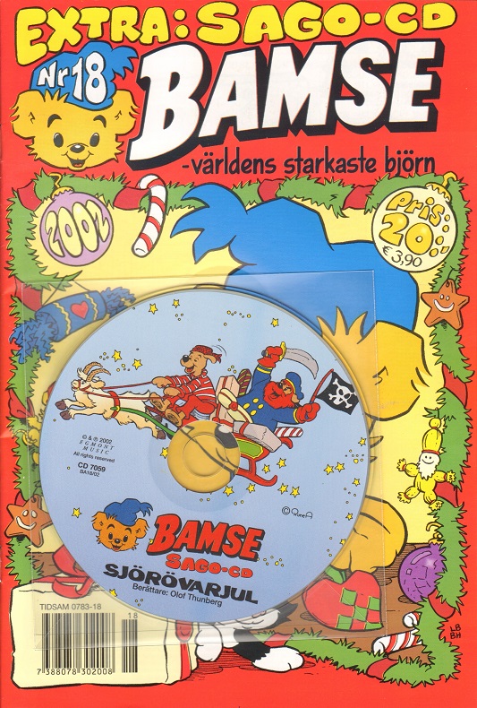 Bamse nr 18 2002, Extra: Sago-CD Sjörövarjul! - Seriekällaren