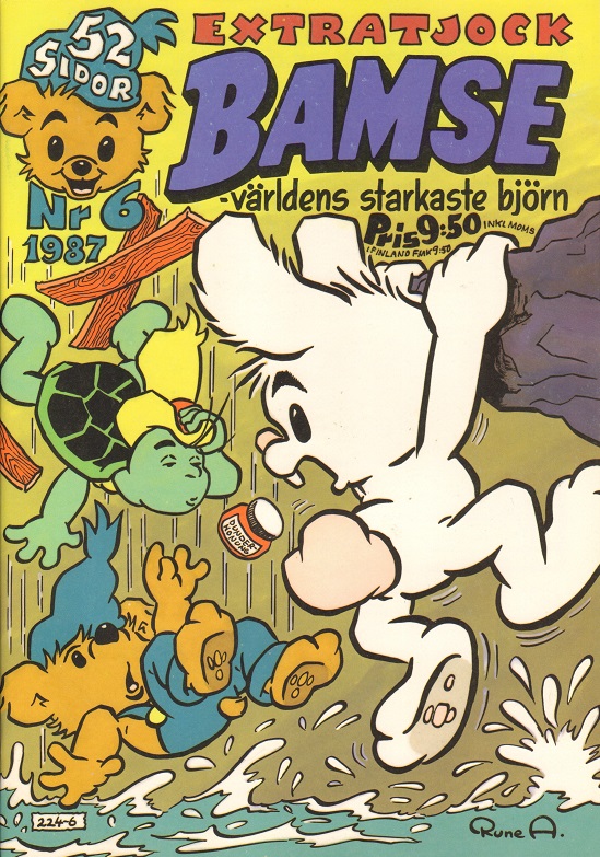Bamse nr 6 1987, Extratjock Bamse! - Seriekällaren