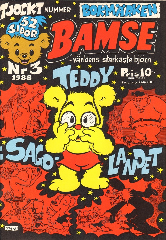Bamse nr 3 1988, Tjock nummer med bokmärken! - Seriekällaren