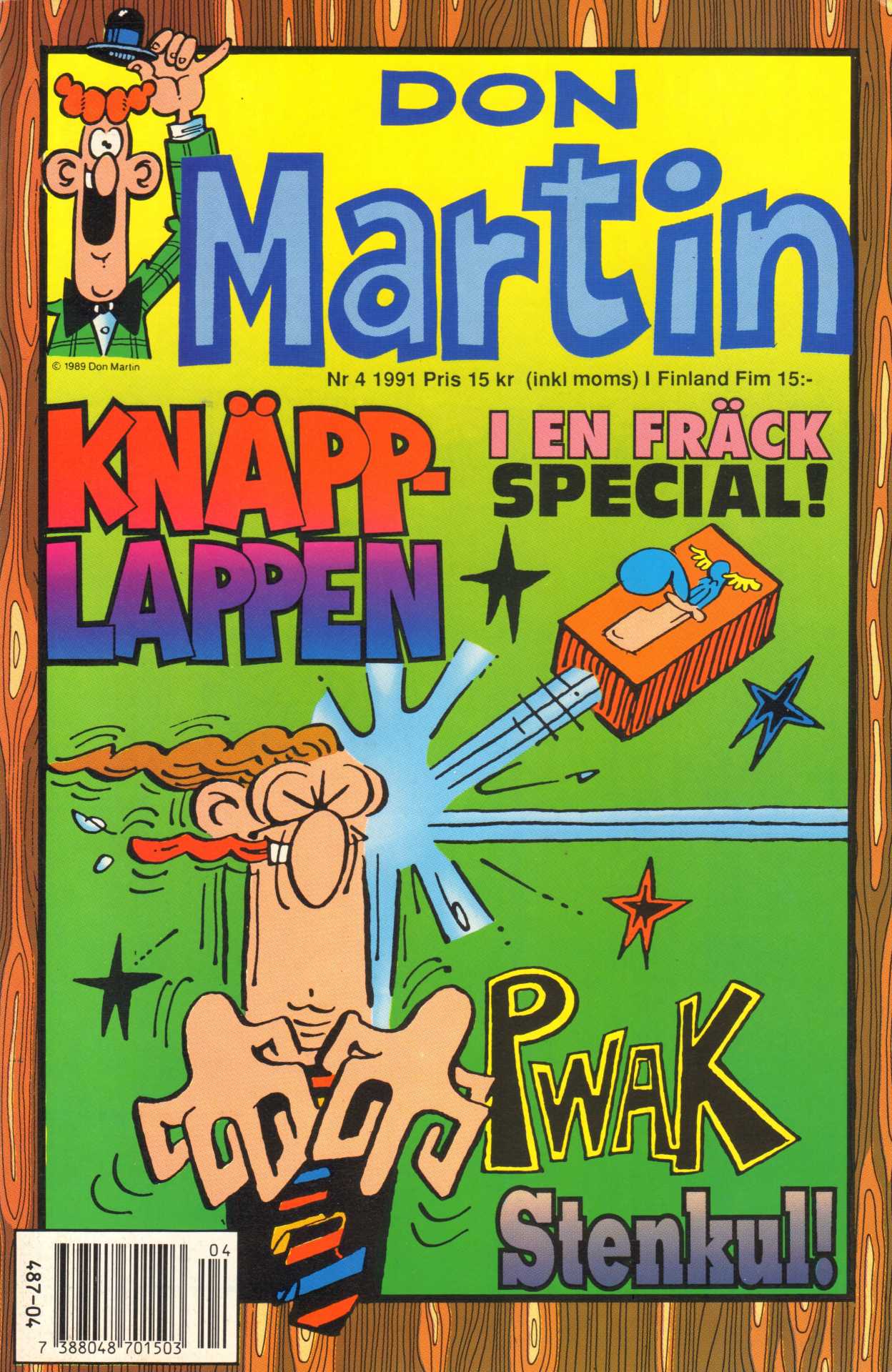 Don Martin nr 4 1991, Knäpplappen i en fräck special! - Seriekällaren