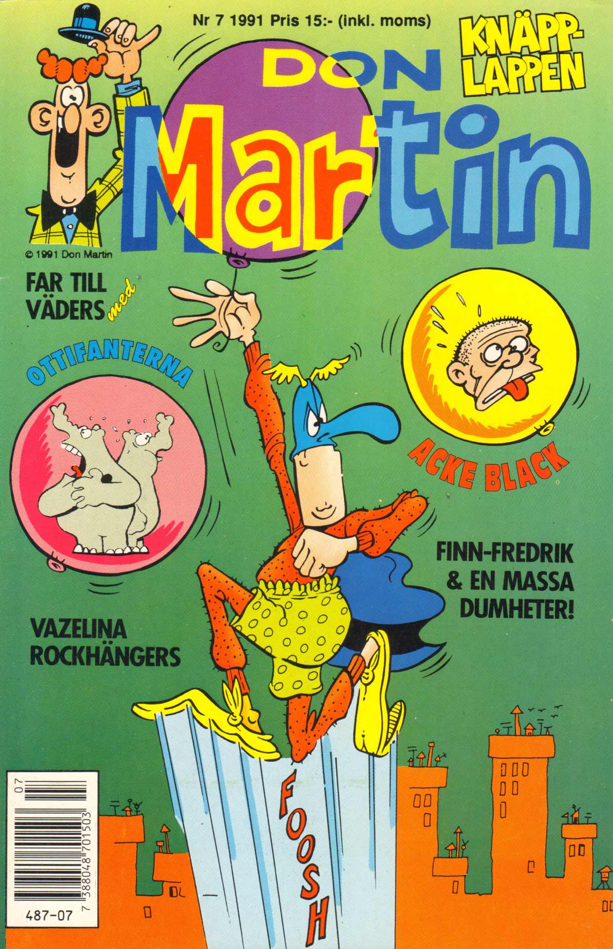 Don Martin nr 7 1991, med Knäpplappen - Seriekällaren