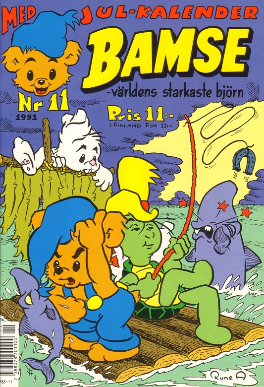 Bamse nr 11 1991 med Julkalender! - Seriekällaren