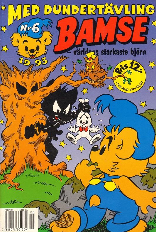 Bamse nr 6 1993, Med dundertävling! - Seriekällaren