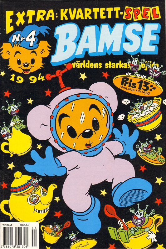 Bamse nr 4 1994, Extra: Kvartett-spel! - Seriekällaren