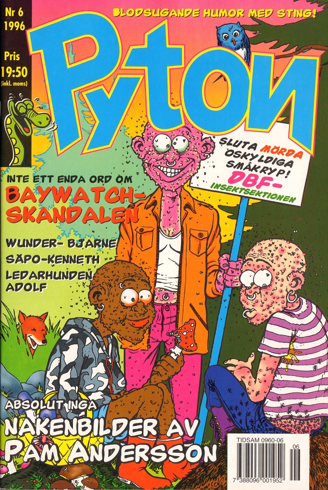 Pyton nr 6 1996, Blodsugande humor med sting! - Seriekällaren