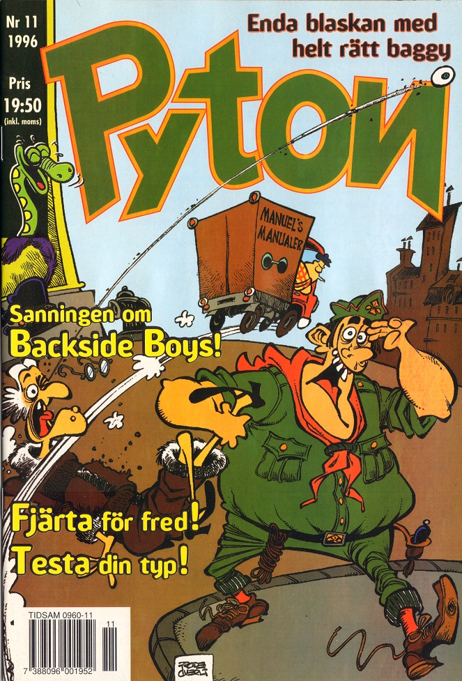 Pyton nr 11 1996, Sanningen om Backside Boys! - Seriekällaren