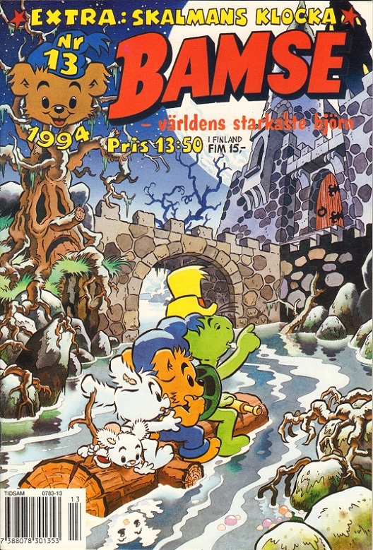 Bamse nr 13 1994, Extra: Skalmans klocka! - Seriekällaren