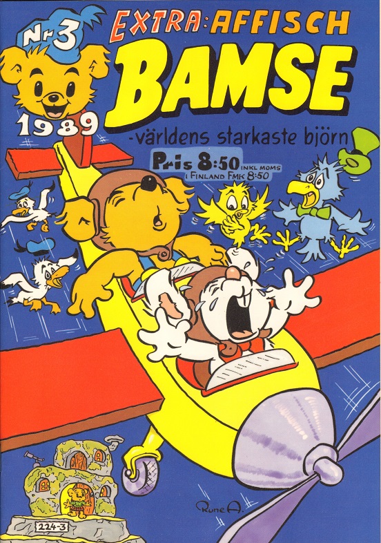 Bamse nr 3 1989, Extra! Affisch - Seriekällaren