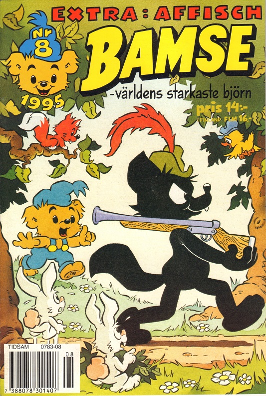 Bamse nr 8 1995, Extra: Affisch! - Seriekällaren
