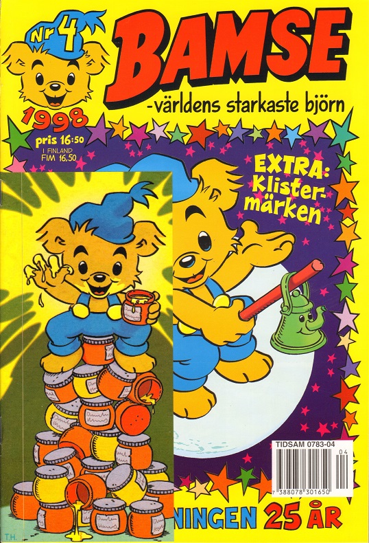 Bamse nr 4 1998, Extra: Klistermärken! - Seriekällaren