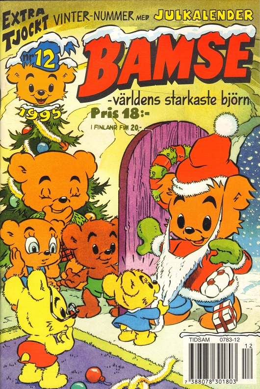 Bamse nr 12 1995, Extratjockt vinternummer med Julkalender - Seriekällaren