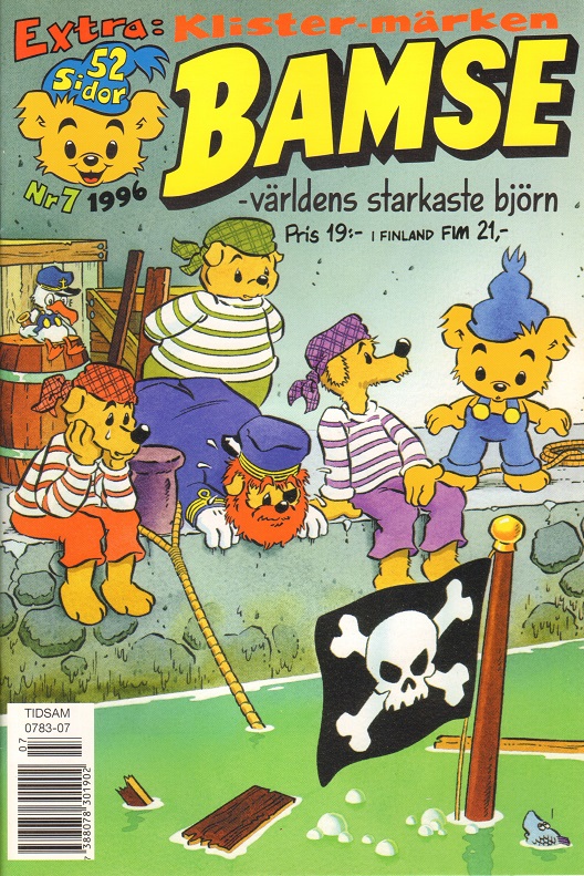 Bamse nr 7 1996, Extra: Klistermärken! - Seriekällaren