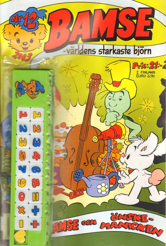 Bamse nr 12 2003, Extra: Linjal med siffror! - Seriekällaren