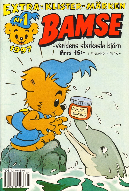 Bamse nr 1 1997, Extra: Klistermärken! - Seriekällaren