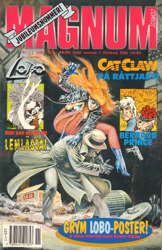 Magnum 1991 nr 11, Cat Claw, Judge Dredd, Lobo mfl - Seriekällaren