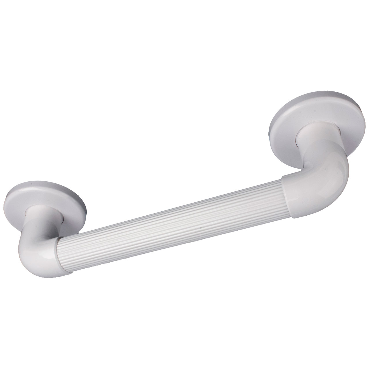 Plastic Fluted Grab Rail white 24" / 60cm - Euroshowers.COM
