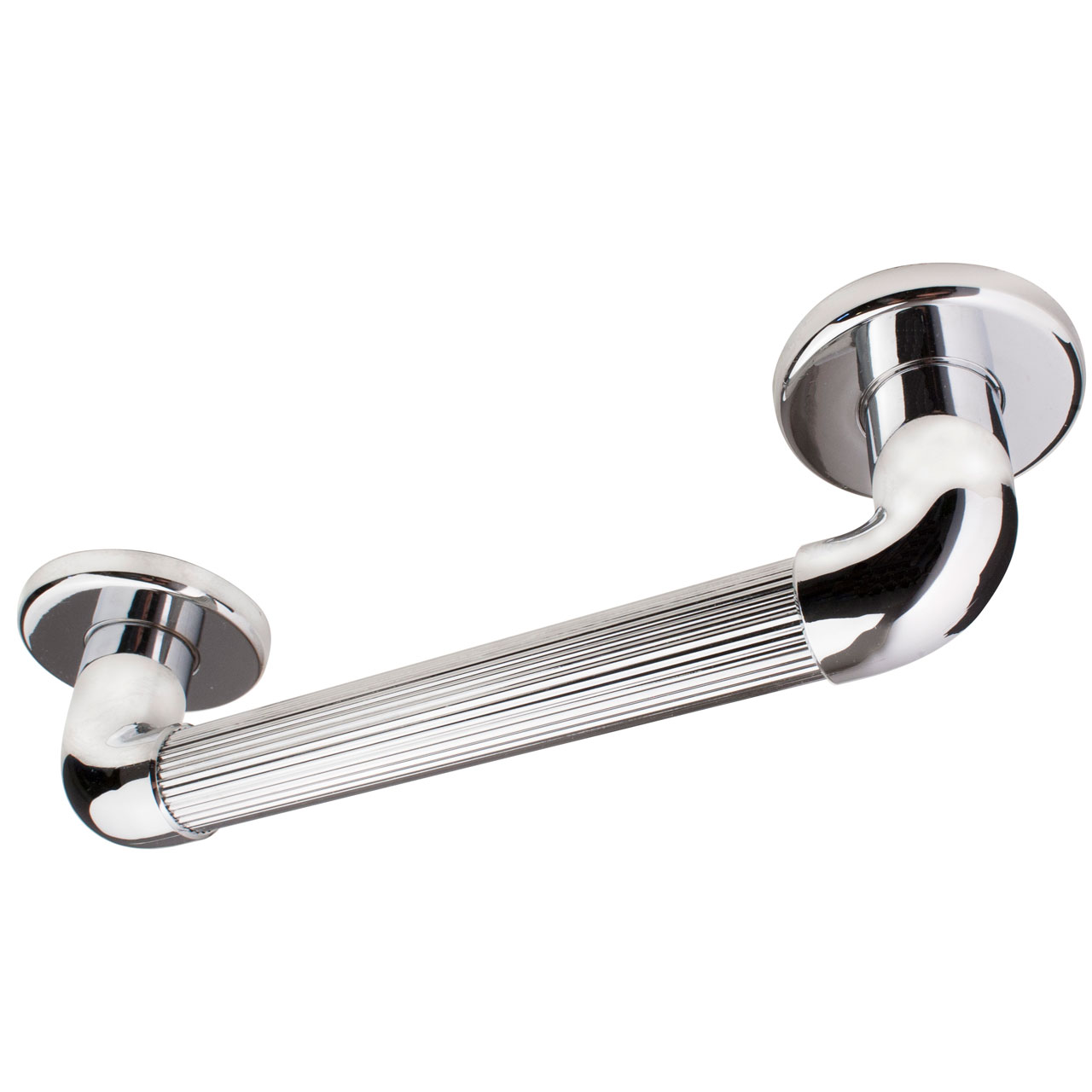Plastic Fluted Grab Rail chrome 12" / 30cm - Euroshowers.COM