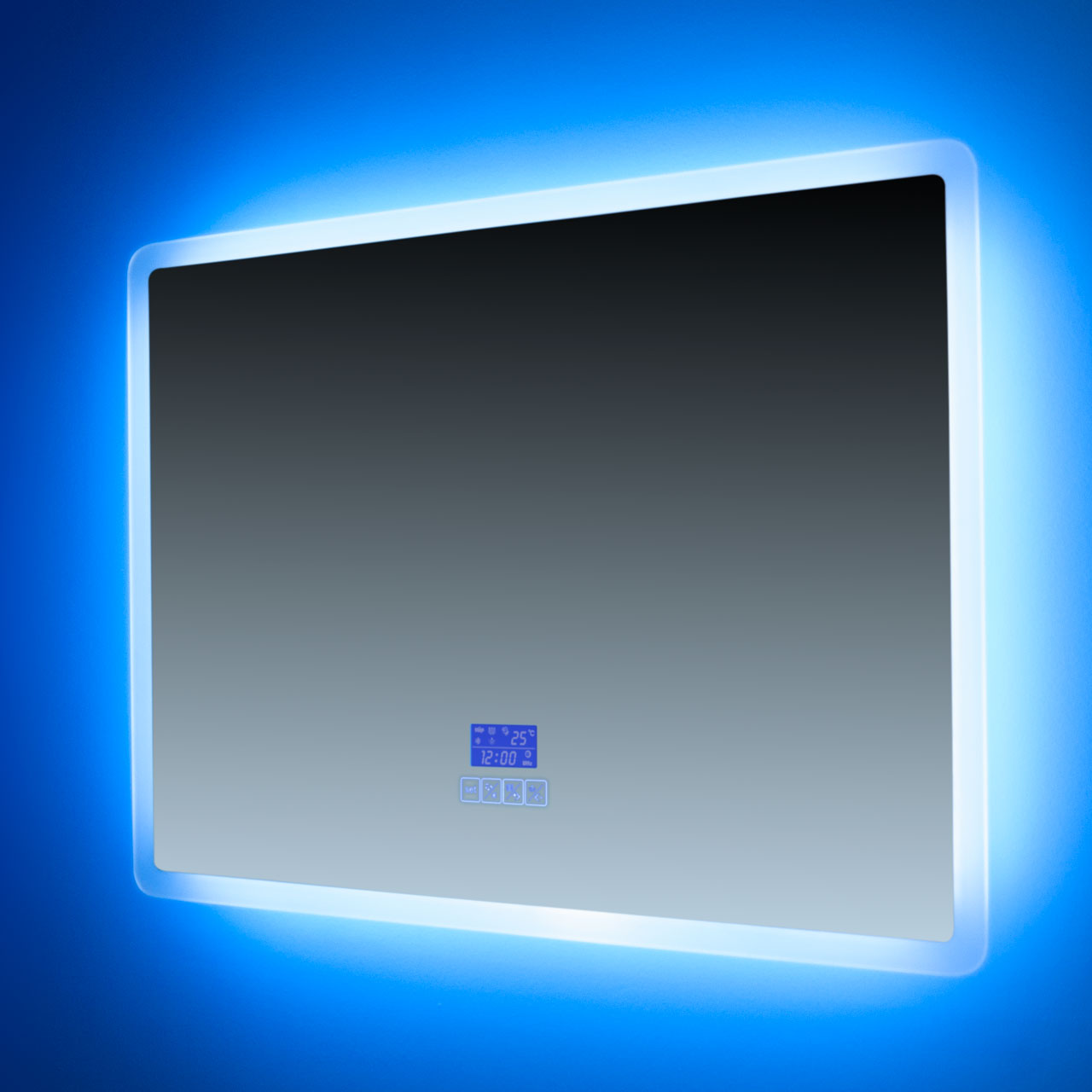 Rectangle Bluetooth Mirror 80x60cm - Euroshowers.COM