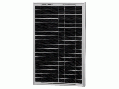 Solcell, polykristallint kisel 20W - Adapterexperten