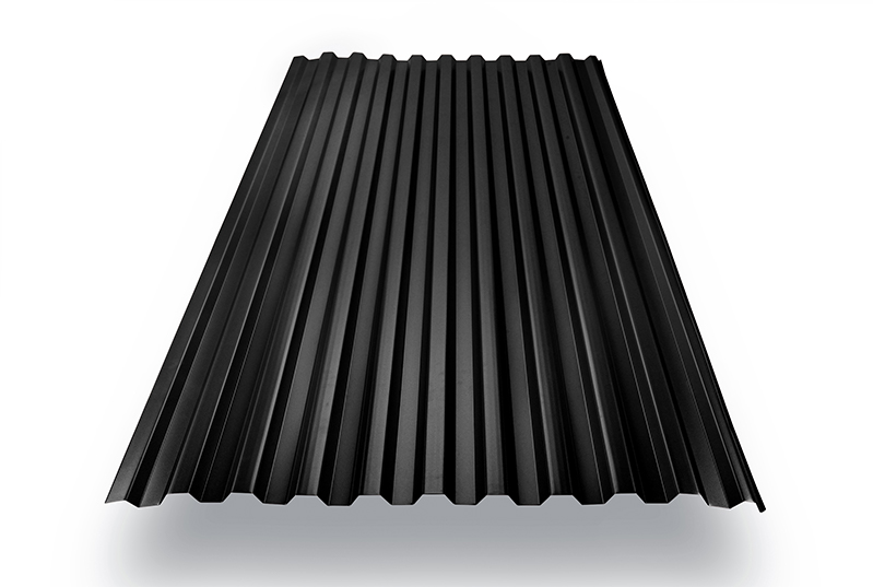 Takplåt TP20 Svart - 5 meter 0,50 mm - Norosteel AB