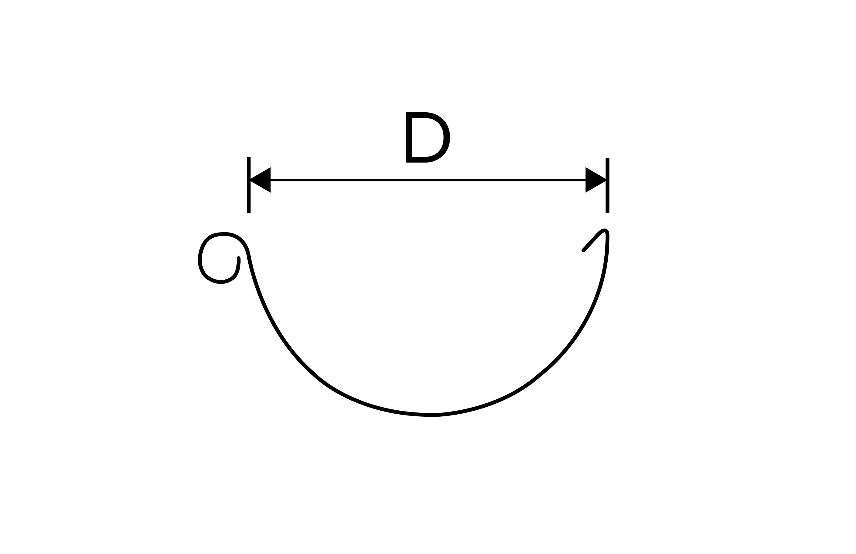 Hängränna Silver 6000/125 mm - Norosteel AB