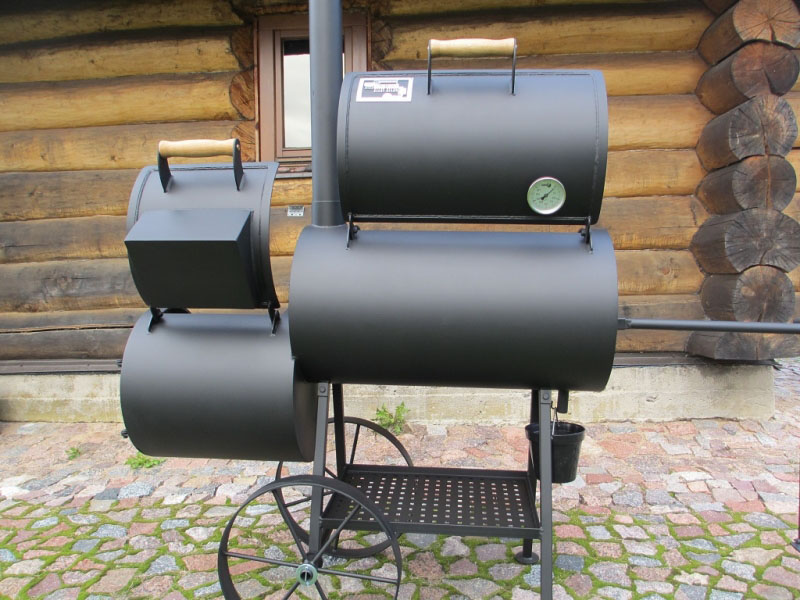 Grill Smoker Reverse Flow - 16" / 40,6cm - 6,2 mm tjock plåt - Nette ...