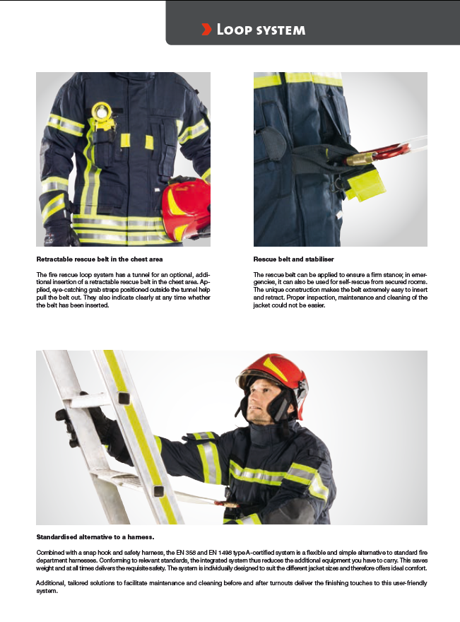 Brannbekledning, TEXPORT FIRE EXPLORER JAKKE IB-TEX®, X-TREME®, FUNCTION LOOP, EN 469:2020 ...