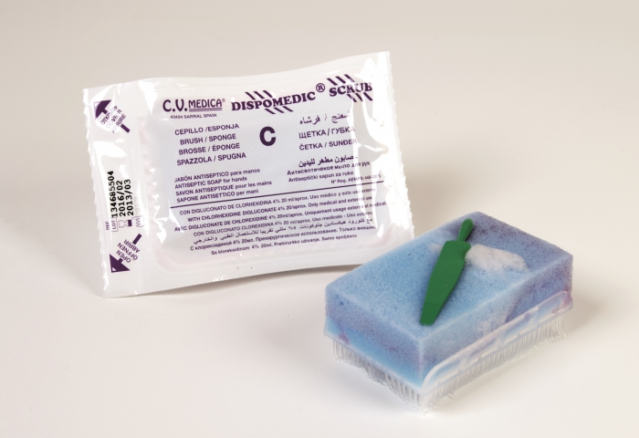 VetProvide - Scrub sponge 4% chlorhexidine digluconate 1 pcs. Dispomedic