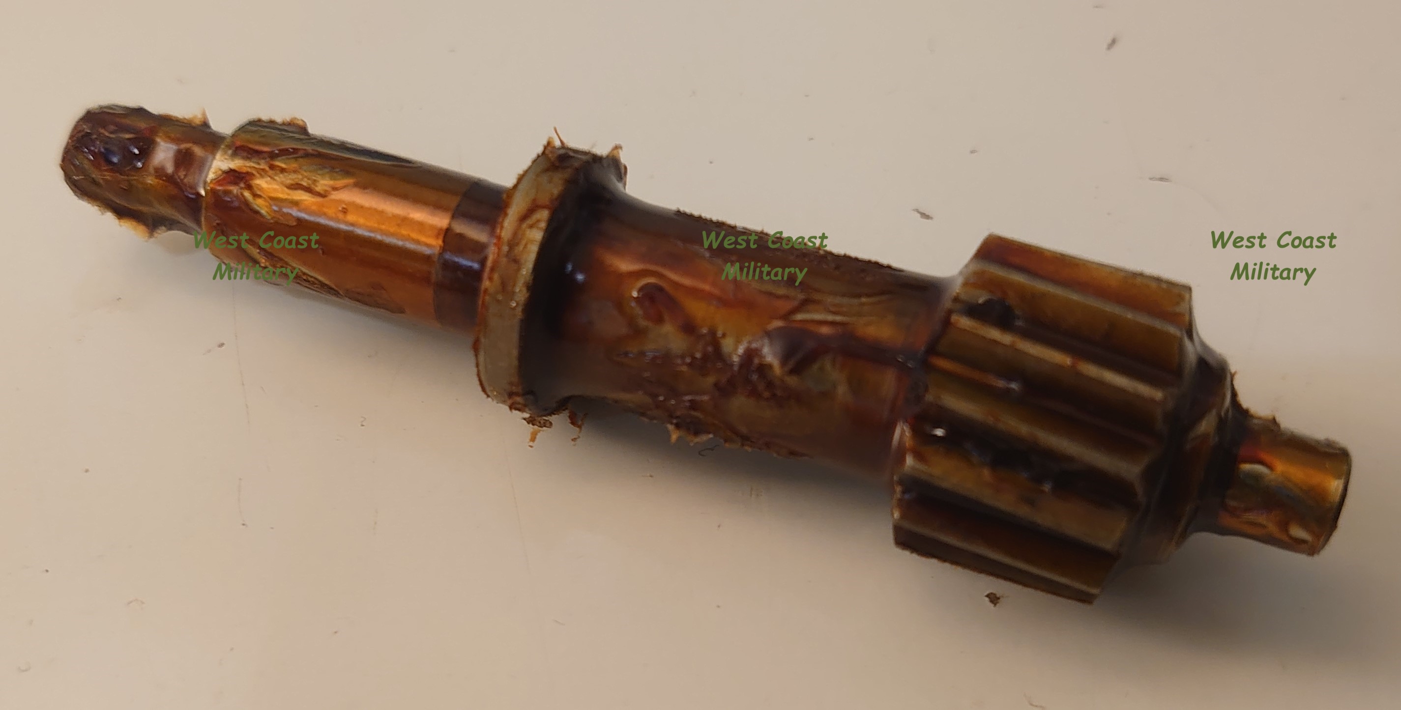 Pinion drive transmission on speedometer - West coast military