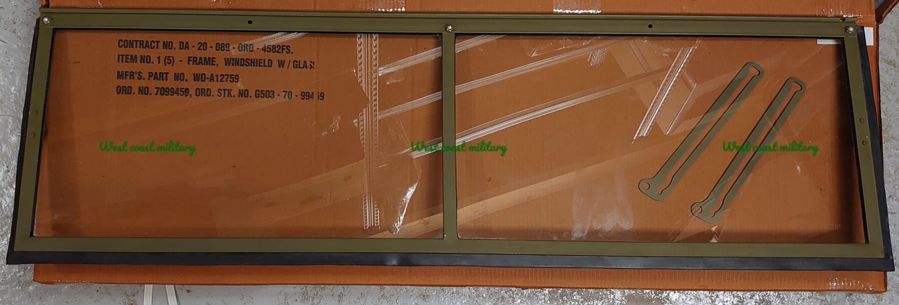 Inner Windshield Complete - West coast military