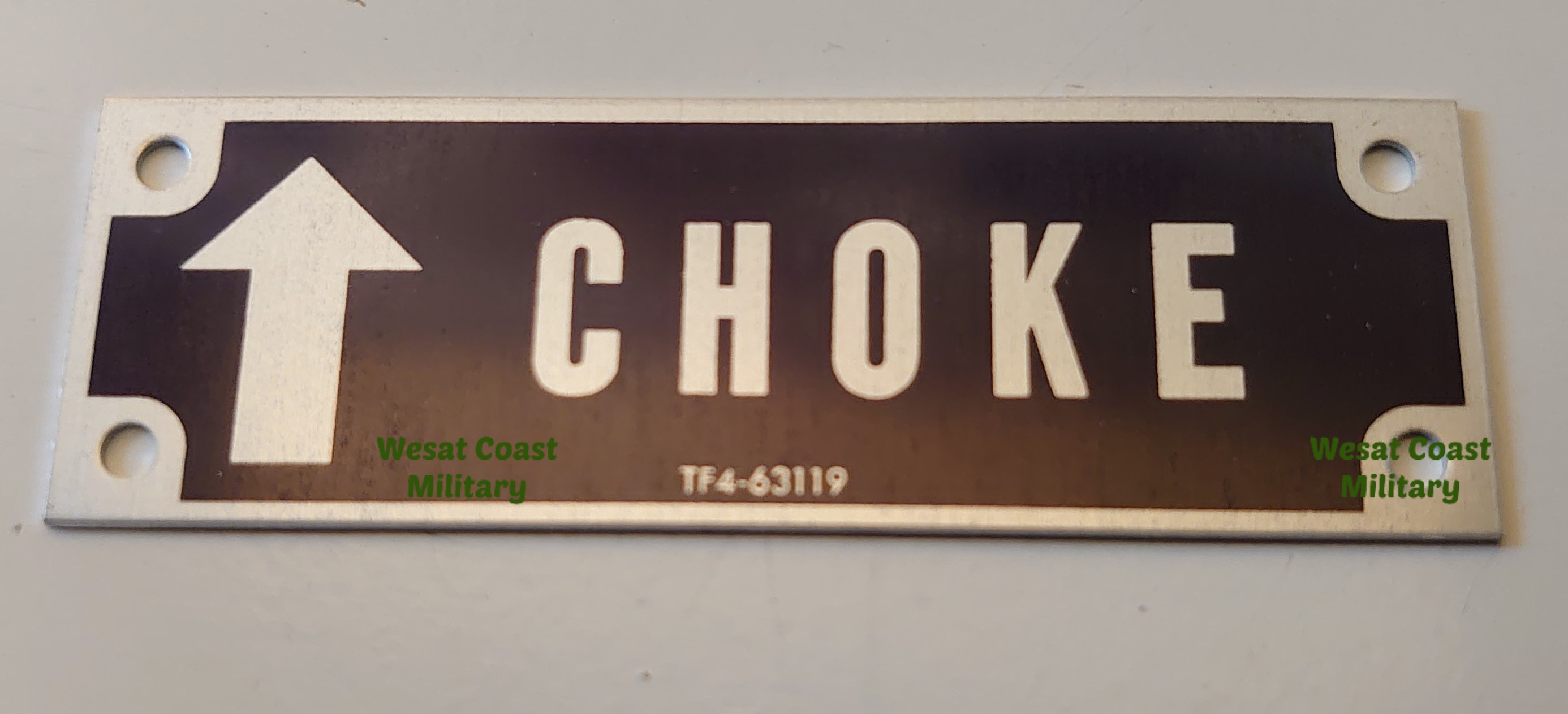 Choke sign - West coast military