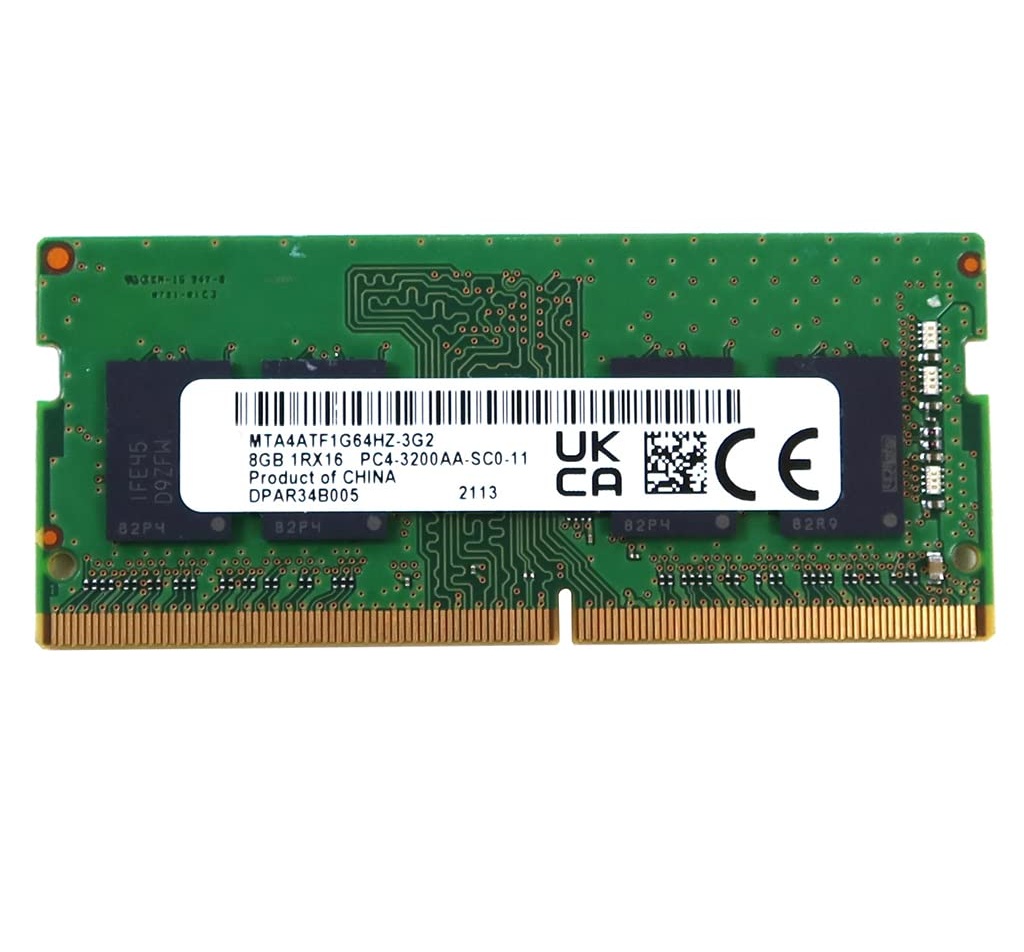 Begagnat 8GB DDR4 (1x8GB) Micron SODIMM 1Rx16 PC4-3200AA 3200MHz RAM ...