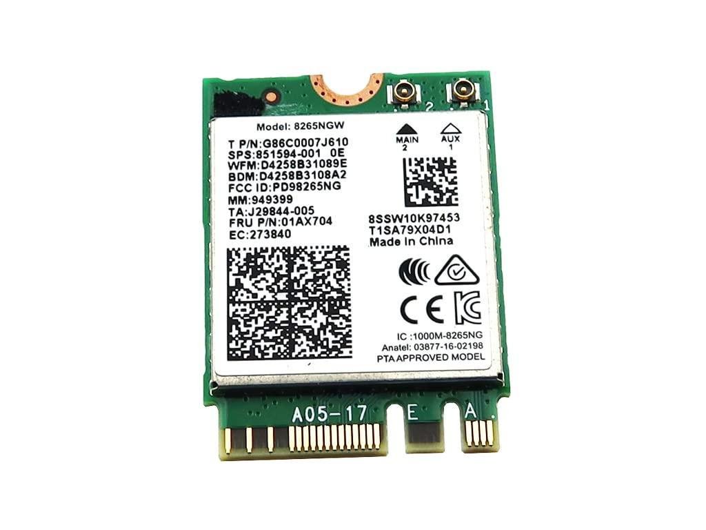 Begagnat Intel 8265NGW Dual Band Wireless-AC 8265 802.11AC/a/b/g/N NGFF ...