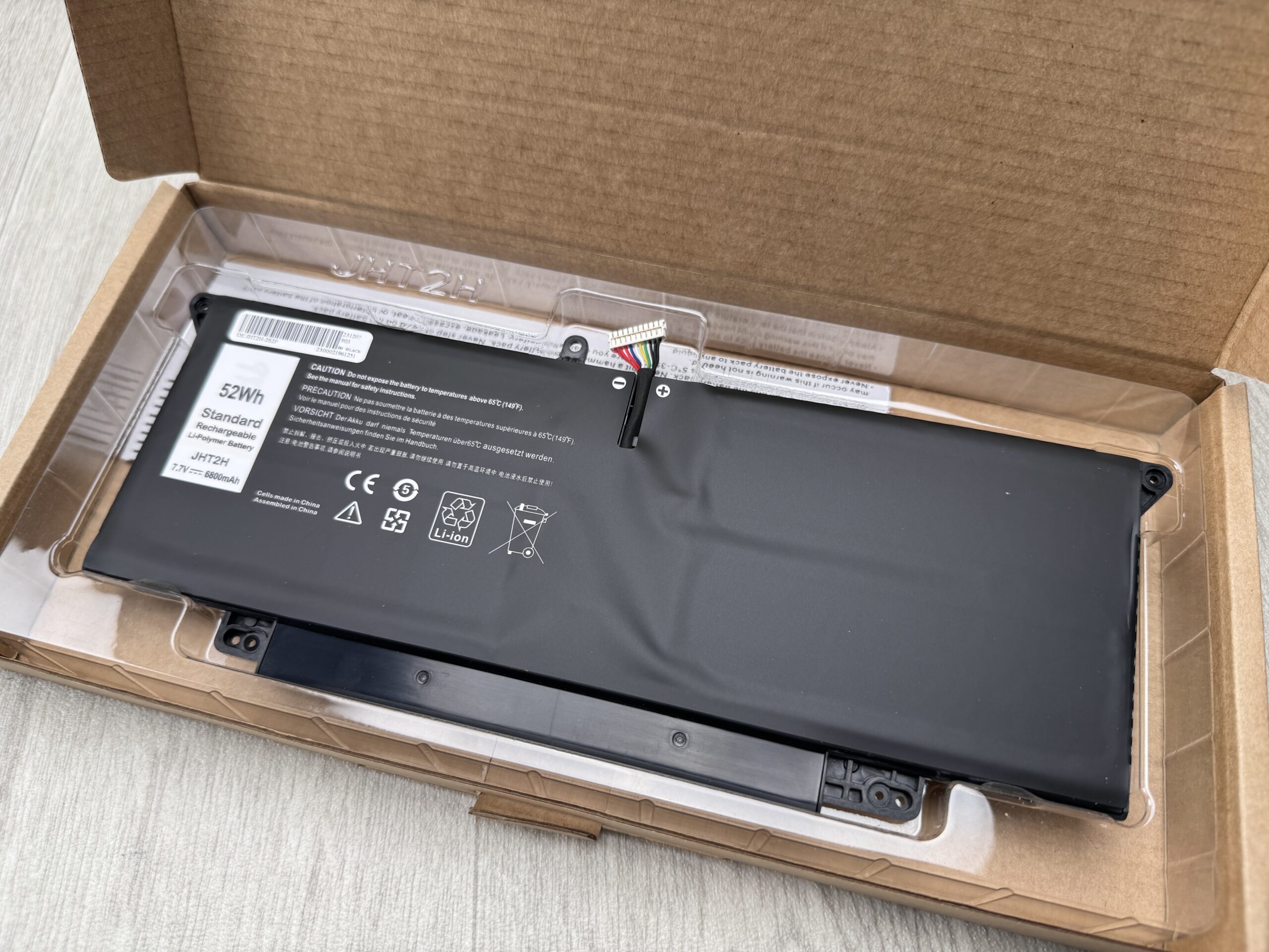 Nytt! Batteri Dell Latitude 7310 7410 7,6V 52Wh JHT2H - TeknikFronten ...