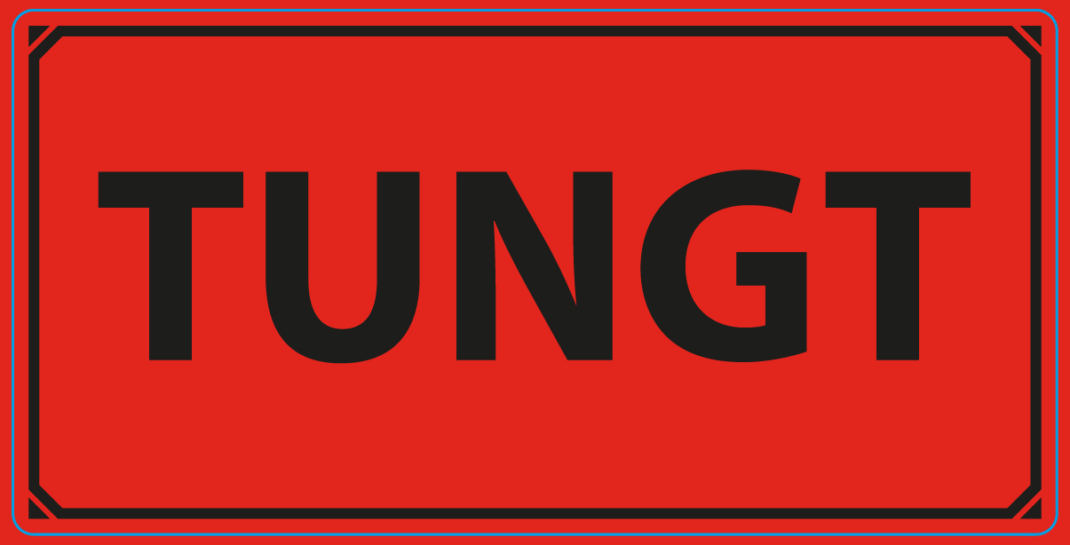 Varningsetikett Tungt 1000/rl - Officestore.se