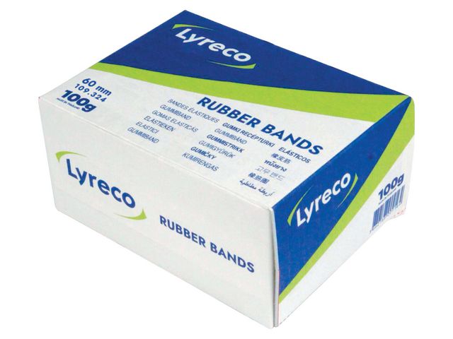 Gummiband LYRECO nr 16 60x2mm 100g - Officestore.se