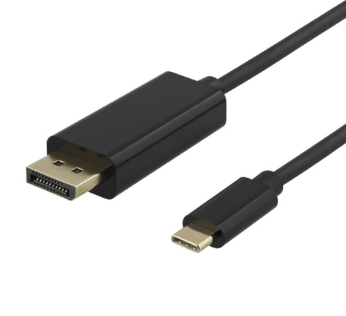 USB-C to DP cable, 2m, sv - Officestore.se