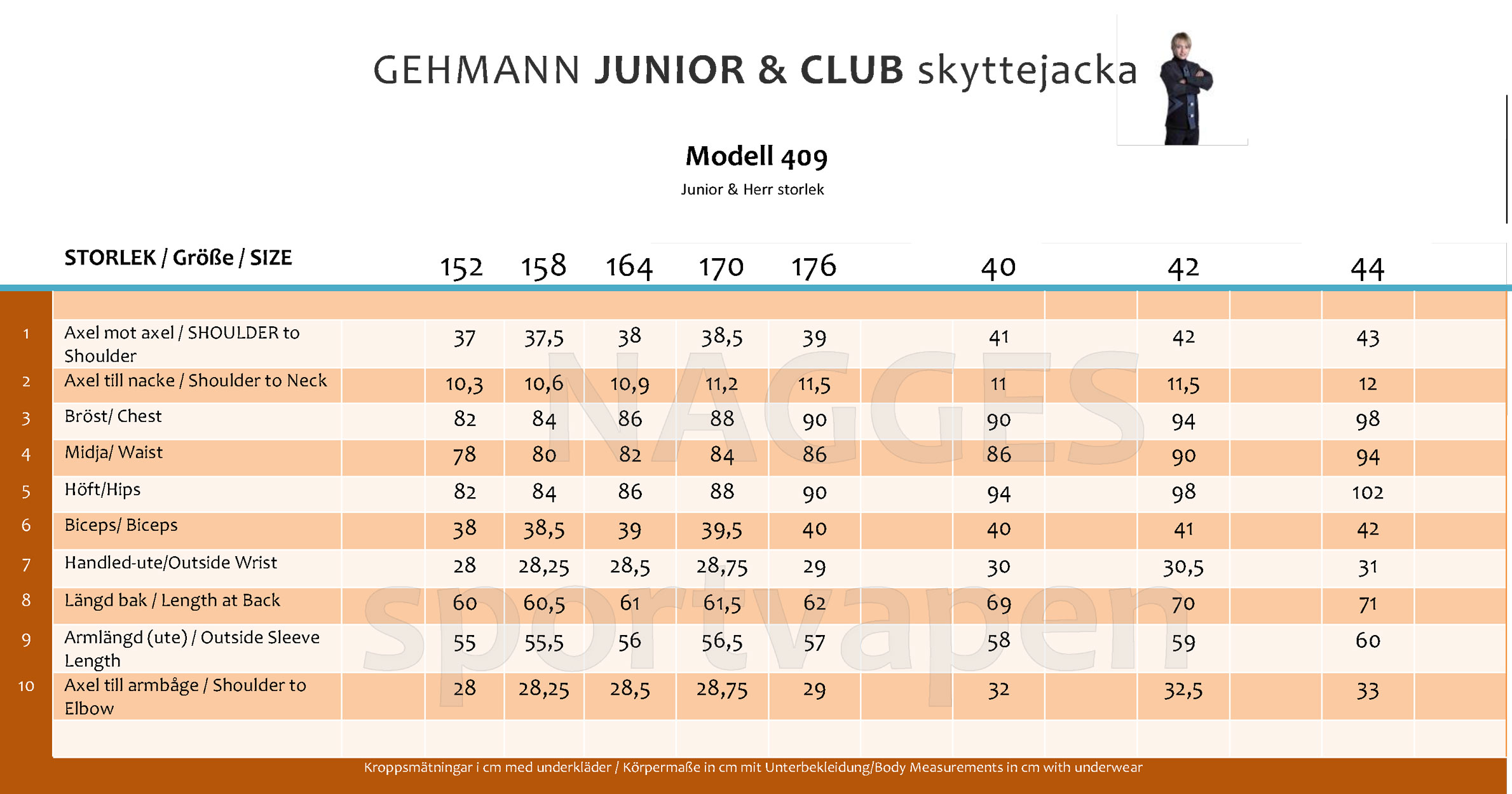 409 GEHMANN modell JUNIOR & HERR - NAGGES SPORTVAPEN HB