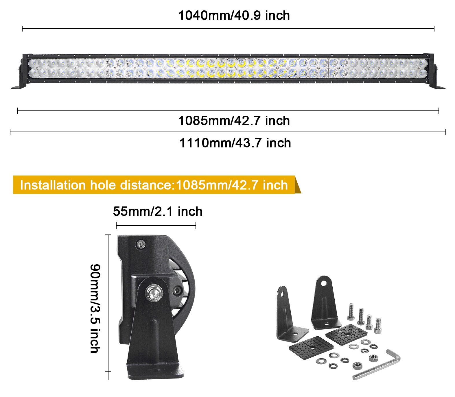 LEDRAMP 2- raders RAK 42" / 240* - SafeRace