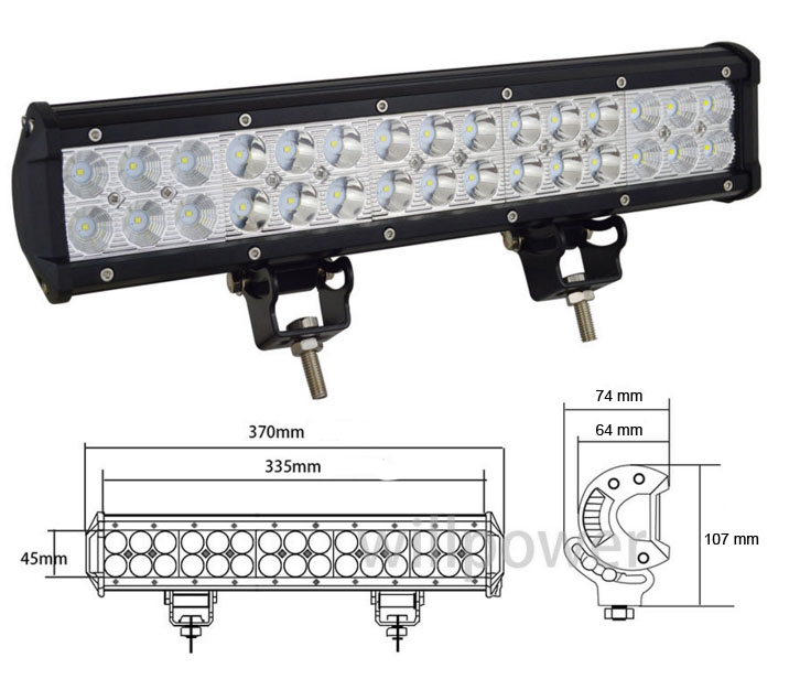 LED RAMP 2-raders RAK 15" 90W* - SafeRace