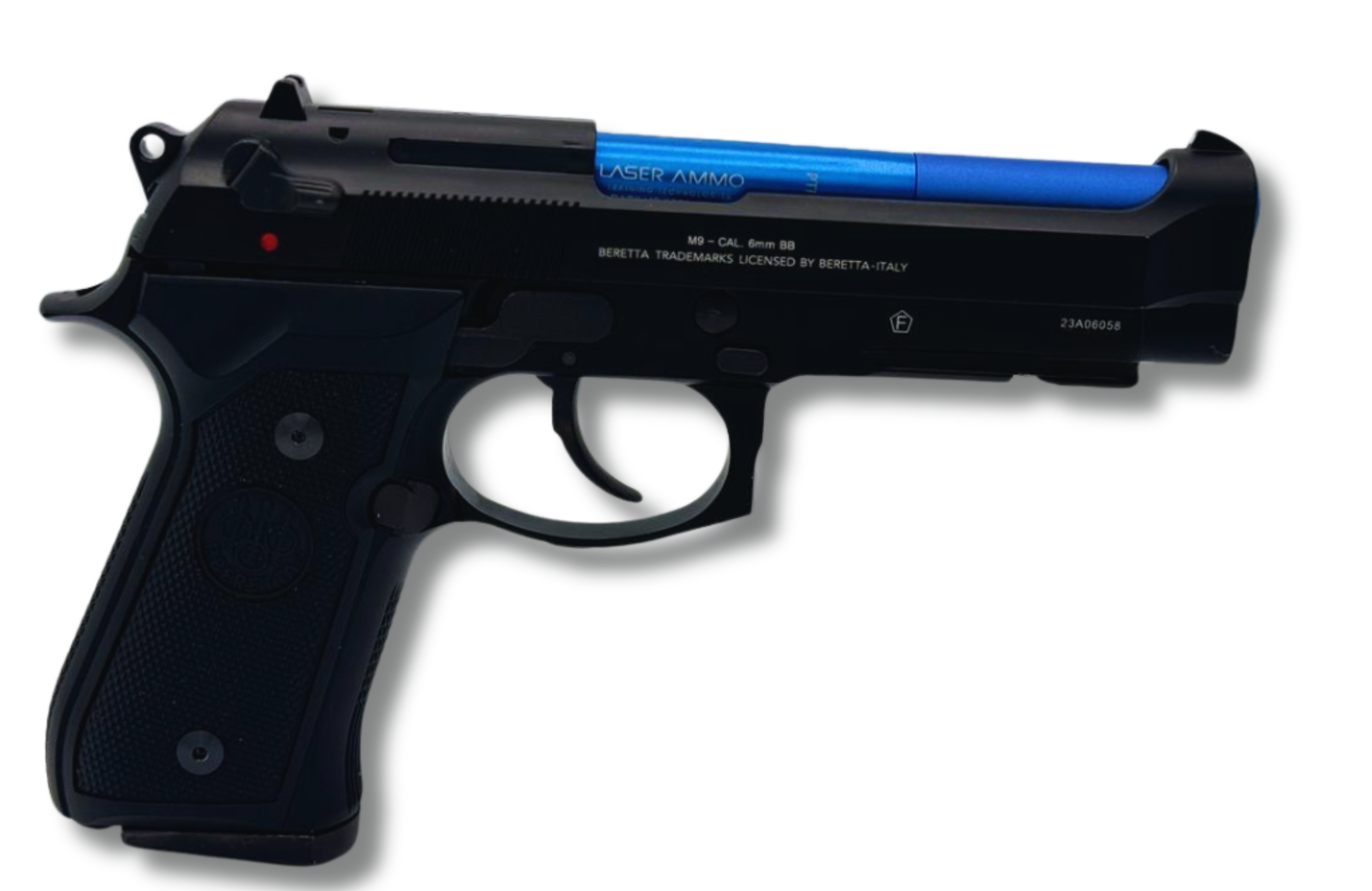 Recoil Enabled Training Pistol- Umarex M9-RED laser