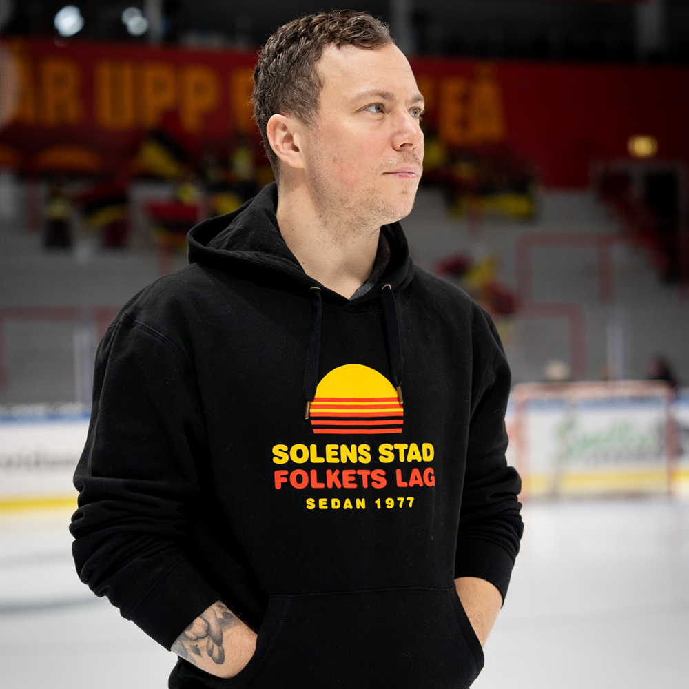 Hoodie Solens Stad Folkets Lag, svart - Luleå Hockey